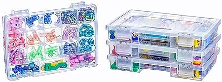 Amazon.com - BangQiao 6 Pack Small Clear Plastic Storage Organizer Box ...