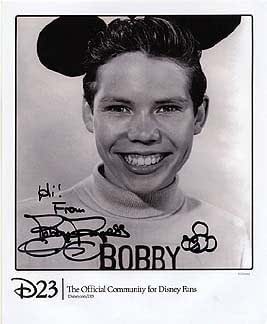 BOBBY BURGESS (Mickey Mouse Club) 8x10 Male Celebrity Photo Signed In ...