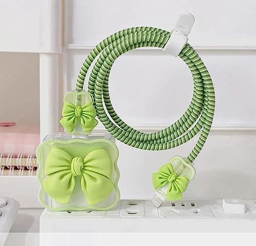 Cat Care for 18-20W Silicone Bow Charger Case Cover with 360-degree ...