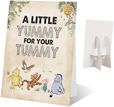 Amazon.com: Winnie Bear Baby Shower Decorations - A Little Yummy For ...