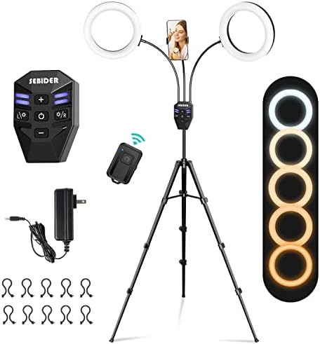 Amazon.com: Aureday Big Ring Light with Stand, 79” Tall Ringlight Stand ...