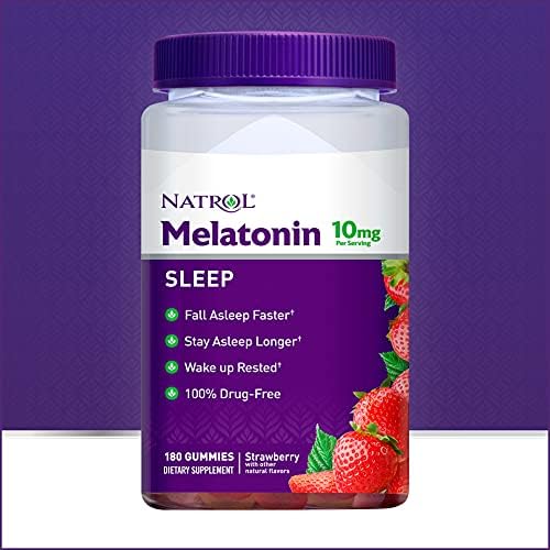 Amazon.com: Natrol Melatonin 10mg, Dietary Supplement for Restful Sleep ...
