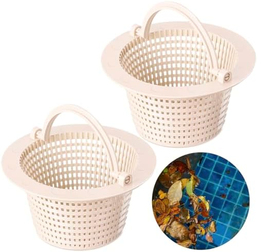 Amazon.com : Wenqik 2 Pcs Pool Skimmer Basket with Handle, Leaves ...