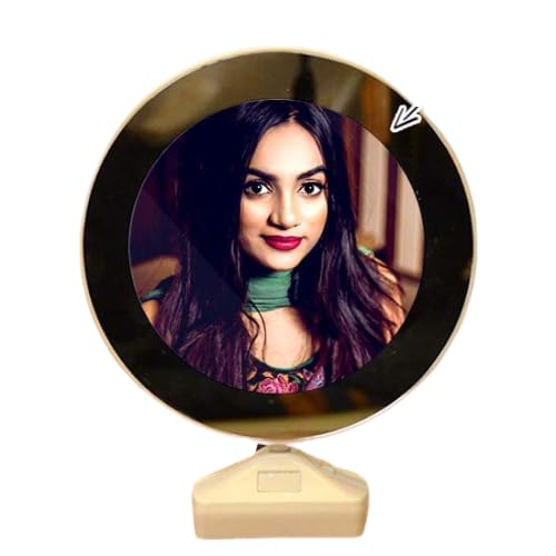 Personalized Magic Mirror Led Photo Frame Round | Magic Mirror with ...