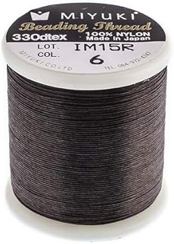 Amazon.com: Miyuki Nylon Beading Thread B Brown (50m) - Used for DIY ...