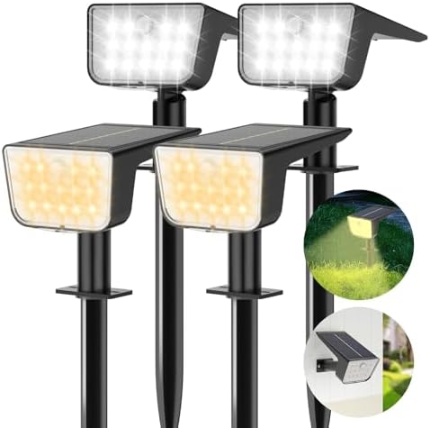 Bright Solar Spot Lights Outdoor Motion Sensor,3 Modes Solar Motion ...
