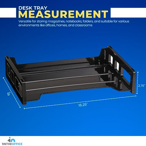 Snapklik.com : Desk Tray Side Load Stackable, Legal Size Desk Organizer ...