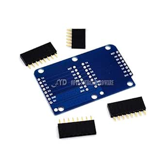 NodeMCU ESP8266 for Arduino Wemos D1 Mini Shield Double Socket Dual ...