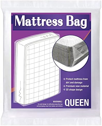 Amazon.com: Mattress Bag for Moving & Long-Term Storage - Queen Size ...