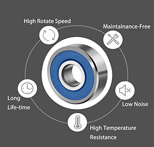 608ZZ 608 ZZ 608 ZZ ABEC 9 voor skateboard, scooter, inline skates ...