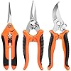 Amazon.com : 3 Pack Pruning Shears for Gardening, Garden Scissors with ...