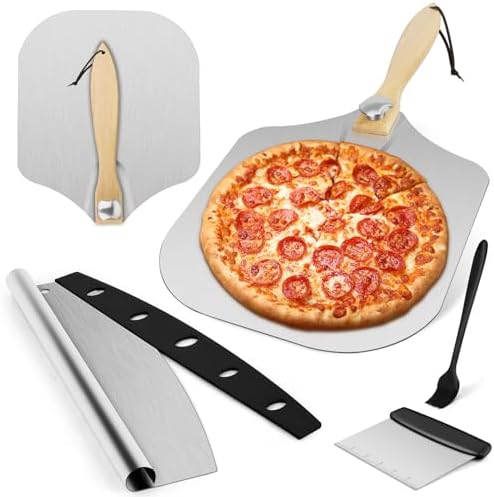 Amazon.com: Pizza Peel, 12" x 14" Pizza Spatula for Oven, Aluminum ...