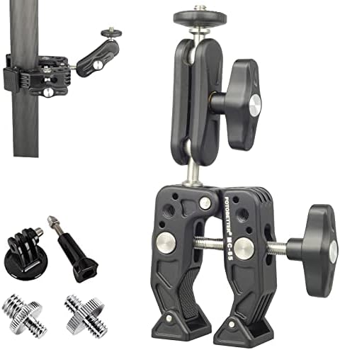 FOTOBETTER Super Clamp Camera Camcorder Mount with Magic Arm Action ...