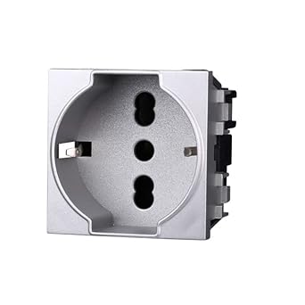 Schuko socket 2P+T 16A : Amazon.co.uk: DIY & Tools