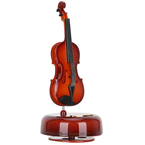 RANNYY Cello Music Box,Muziekinstrument Model,Roterende Cello Shape ...