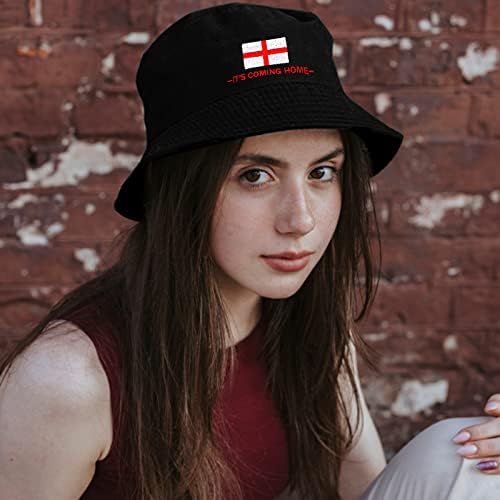BBXWANG England Bucket Hat，Bucket Hats Men with Embroidery，100% Cotton ...