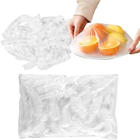 300 Pcs Food Covers Plastic Stretch, Reusable Plastic Food Cover ...