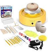 Amazon.com: Mini Pottery Wheel Kit - 6" Pottery Wheel for Kids, Teens ...