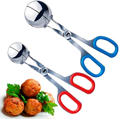 Amazon.com: 2 PCS None-Stick Meat Ballers, Stainless Steel Meat Baller ...