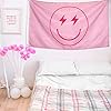 Amazon.com : Preppy Theme Pink Smile Face Flag 3 x 5 Feet Happy Face ...