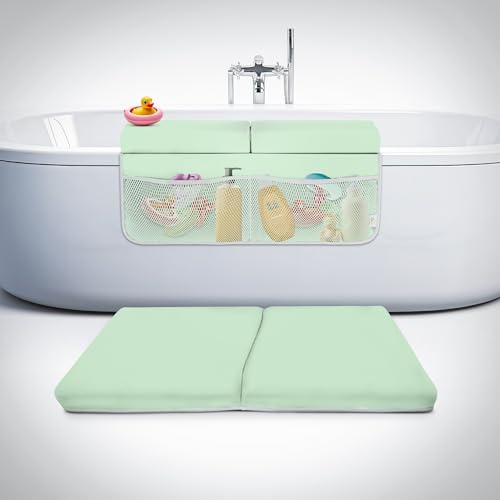 Bath Kneeler and Elbow Rest Pad Set, 2-Inch Thick, Memory Foam, Water ...