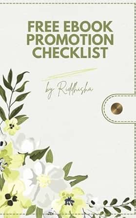 Amazon.com: FREE eBook PROMOTION CHECKLIST eBook : vankhede, Riddhisha ...