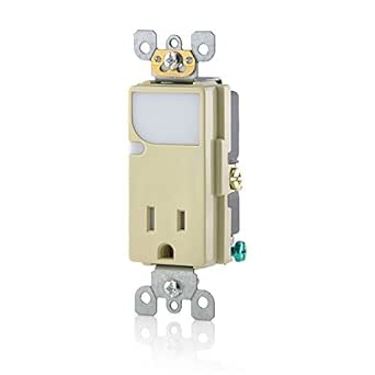 Leviton 15-Amp 125V AC Combination Decora Tamper Resistant Receptacle ...