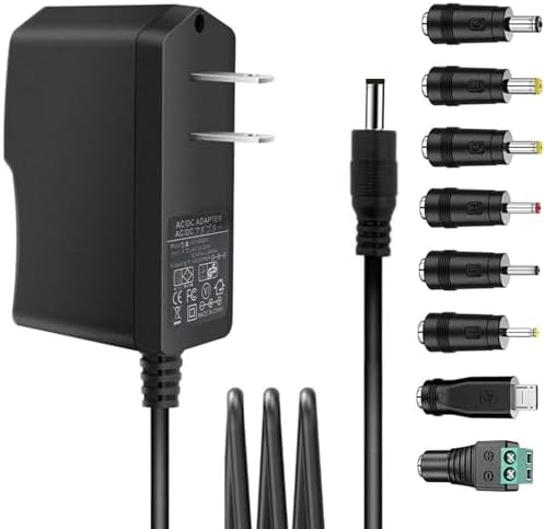 Universal 6V AC Adapter Power Supply with 8 DC Plug Tips AC to DC6V ...