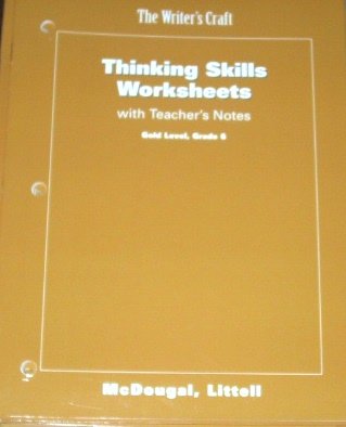 The Writer's Craft: Thinking Skills Worksheets (with teacher's notes ...