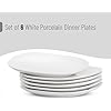 Amazon.com | Brew To A Tea White Porcelain Dinner Plates, Triangular ...