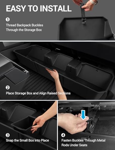 Tesla Cybertruck Rear Underseat Storage Organizer - Essential Accessory ...
