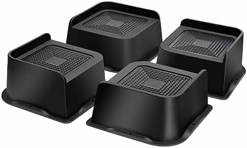 MixDora Bed Risers Heavy Duty 4 inch Furniture Risers L-Shape Table ...
