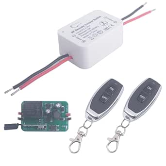 Remote Control Light Switch DC 12V 24V 5V-36V 1CH RF 433Mhz Wireless ...