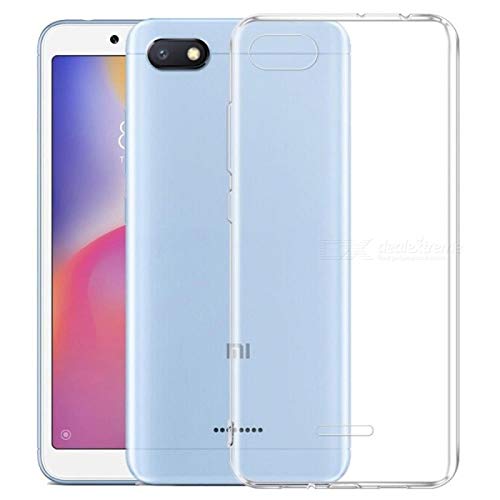 SkyTree Flexible Plain Soft Transparent Back Cover for Xiaomi Redmi 6A ...