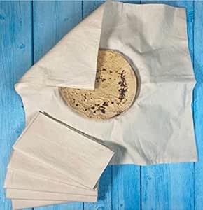 Clarkia set of 2 Cotton Double Layer Roti Clothes Wrap (15x15 inch ...