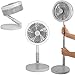 Beldray EH3413GR Foldaway Stand Fan - USB Rechargeable, 97cm Adjustable ...