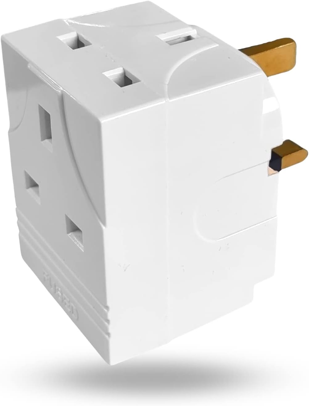 3-Way Plug Adaptor - 13A Multi Adaptor Extension - Double UK 3 Pin ...