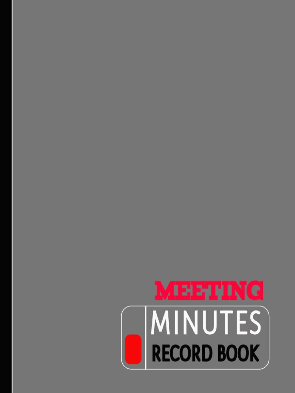 Amazon.com: Meeting Minutes Record Book: Minutes Recorder. Document ...