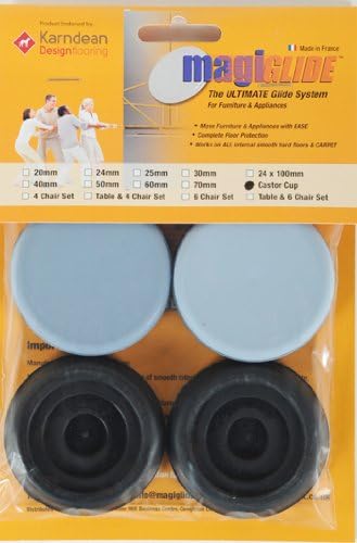 MagiGLIDE 4 Pack Castor Glides The Ultimate Furniture Glides on Casters ...