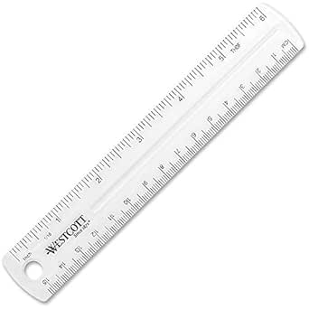 Amazon.com: Acme Durable Plastic 6" Clear Ruler : Tools & Home Improvement