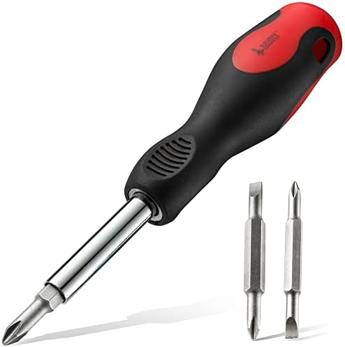 6 in 1 Screwdriver set with Comfortable Non-Slip Grip, Multi-tool Screw ...