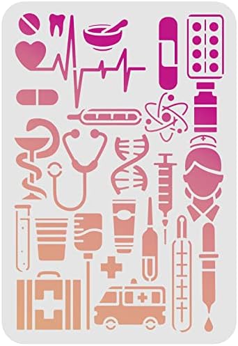Amazon.com: Stencil1 Heart Anatomical Stencil - Reusable Stylish Mylar ...