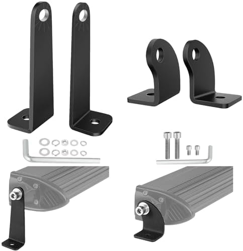 Amazon.com: SWATOW INDUSTRIES 2 Pack Light Bar Mounts Single Row Light ...