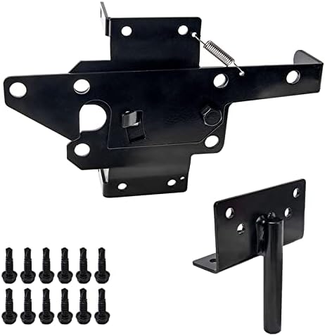 Amazon.com: Self-Locking Post Mount Gate Latch for Pool, Garden, Wooden ...
