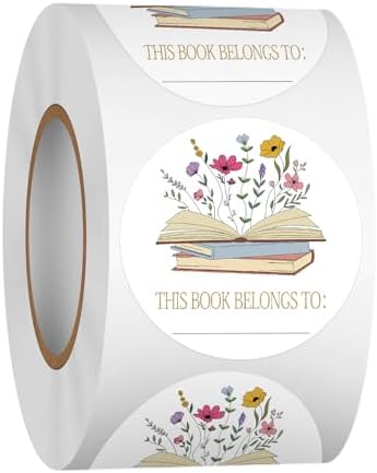 Amazon.com : 2 INCH 500Pcs Handwritten Book Labels Stickers Book Plates ...