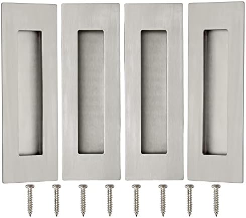 Malimali 6 Inch Recessed Finger Flush Pulls for Pocket Door Closet Door ...