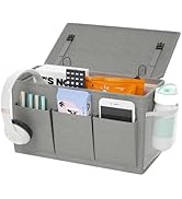 Amazon.com: Edudif Dual-purpose Bedside Caddy Bedside Organizer, Bed ...