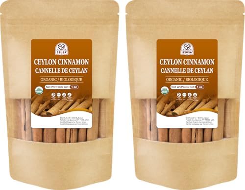 Amazon.com : 52USA Organic Ceylon Cinnamon Sticks, 1 Ounce (Pack of 2 ...