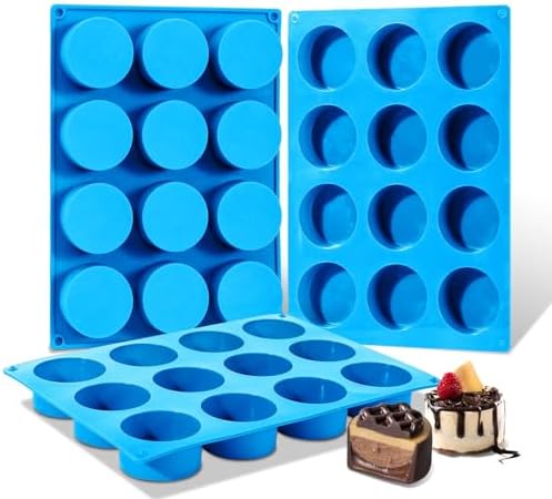 Amazon.com: 2 Pcs Oreo Chocolate Cookie Silicone Molds, 12-Cavity Round ...