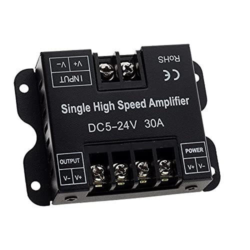 Amazon.com: 30A LED Strip Amplifier DC5-24V Single High Speed Amplifier ...